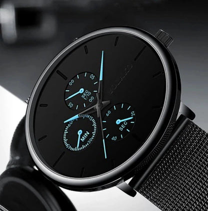 "YOLAKO" - Mesh Steel Strap QUARTZ Watch For Men – GENESISCO