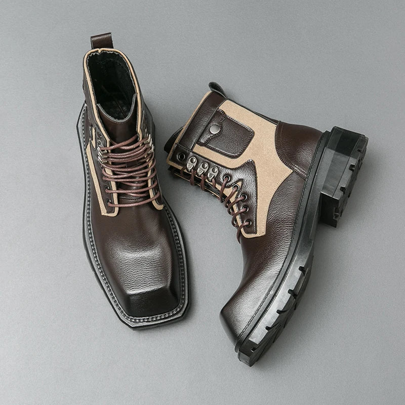 Edward Langston High-Top leather boots – GENESISCO